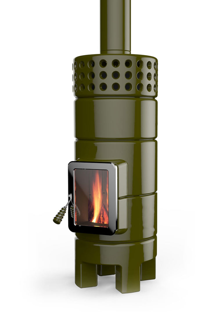 RoundStack Size 2 with heat accumulation system • Stack Stoves ...